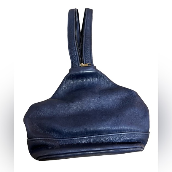 Chris Gurdal | Bags | Chris Gurdal Navy Blue Convertible Leather ...
